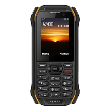 Aspera R40 4G/LTE IP68 Rated Rugged Mobile Phone (Black) | AUDITECH