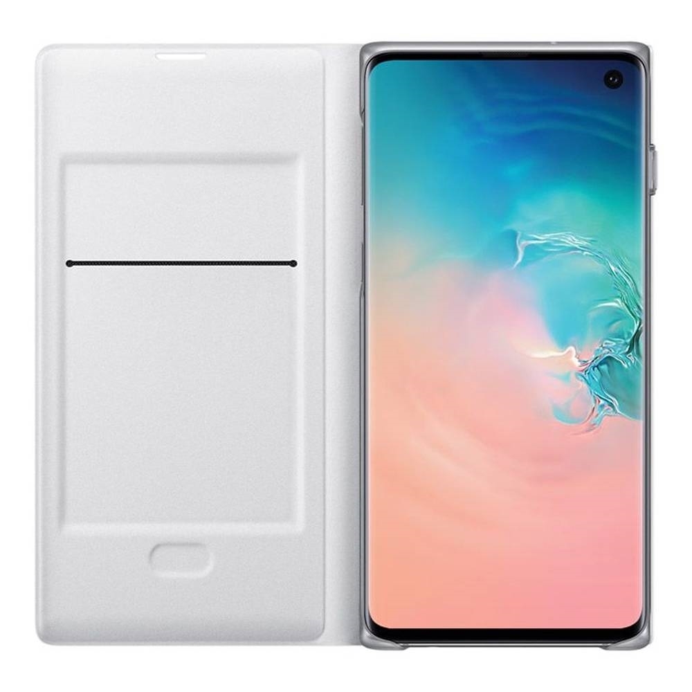 Samsung Galaxy S10 LED View Wallet Cover - White | AUDITECH