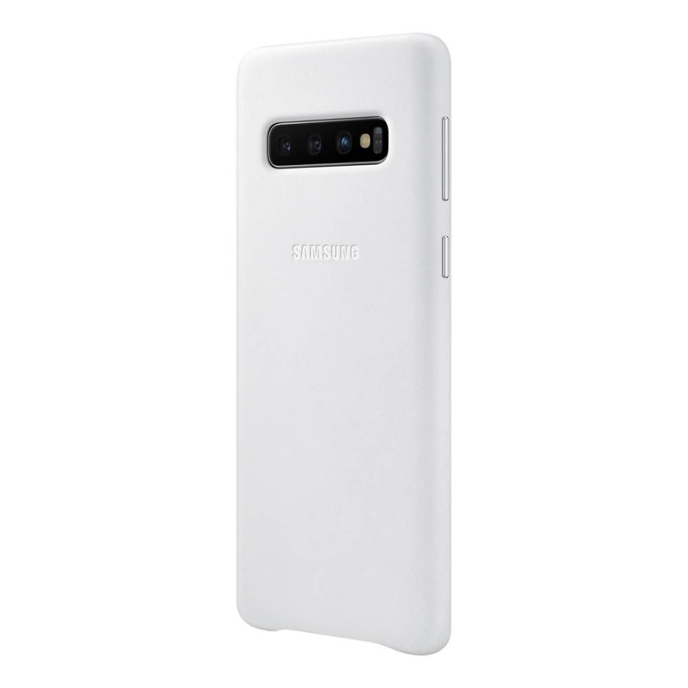 Samsung Galaxy S10 Leather Back Cover - White | AUDITECH