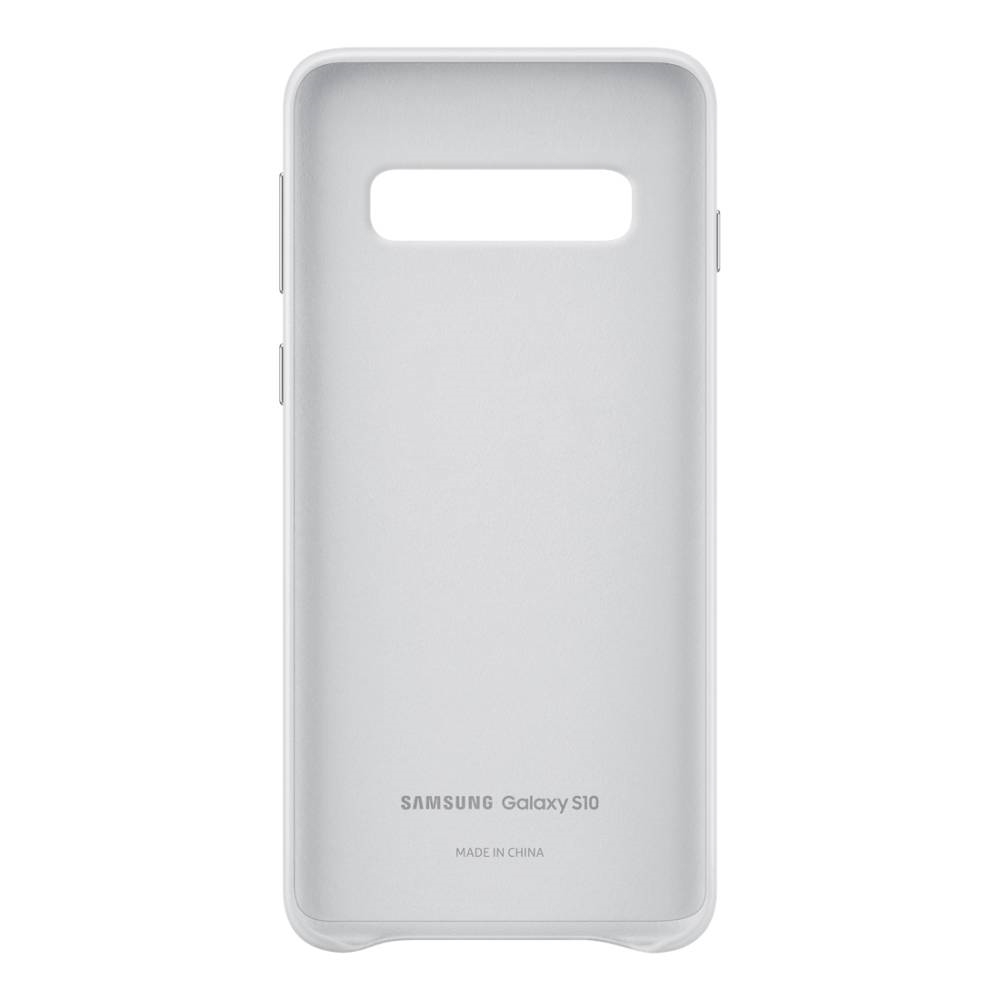 Samsung Galaxy S10 Leather Back Cover - White | AUDITECH