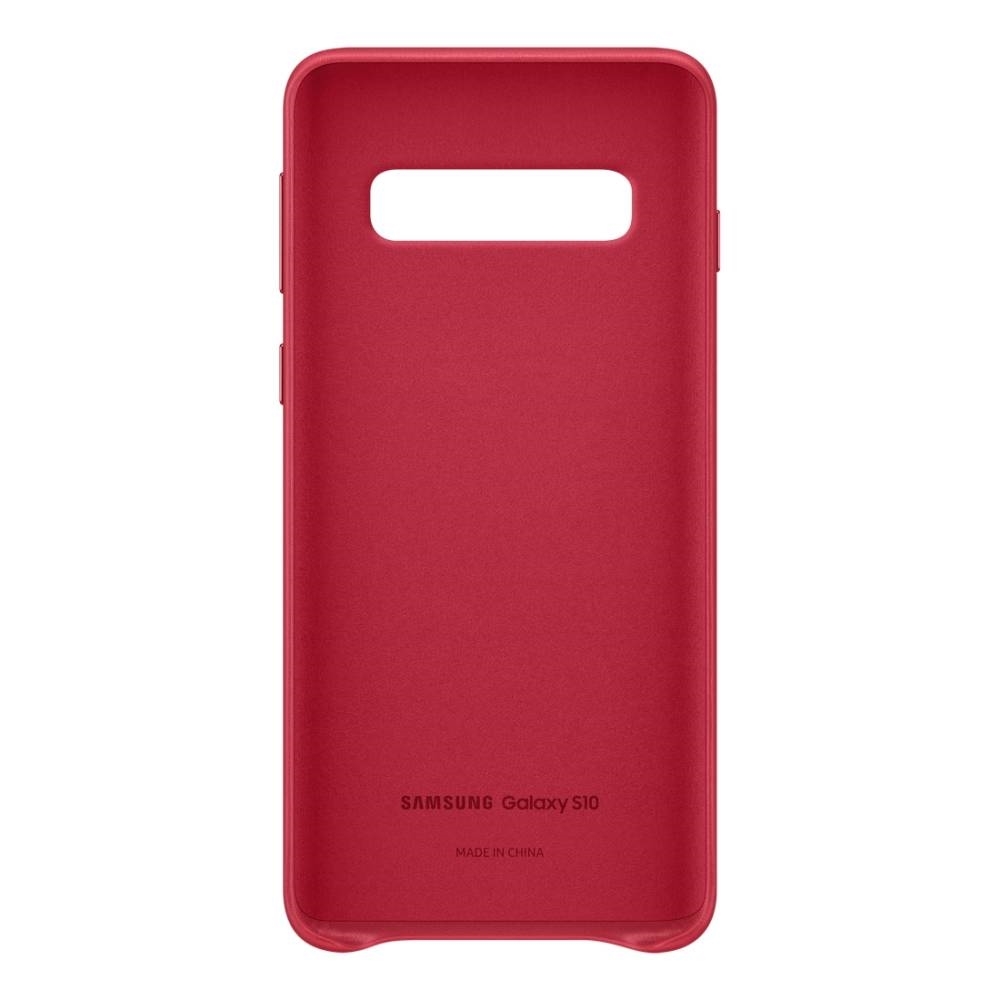 Samsung Galaxy S10 Leather Back Cover - Red | AUDITECH