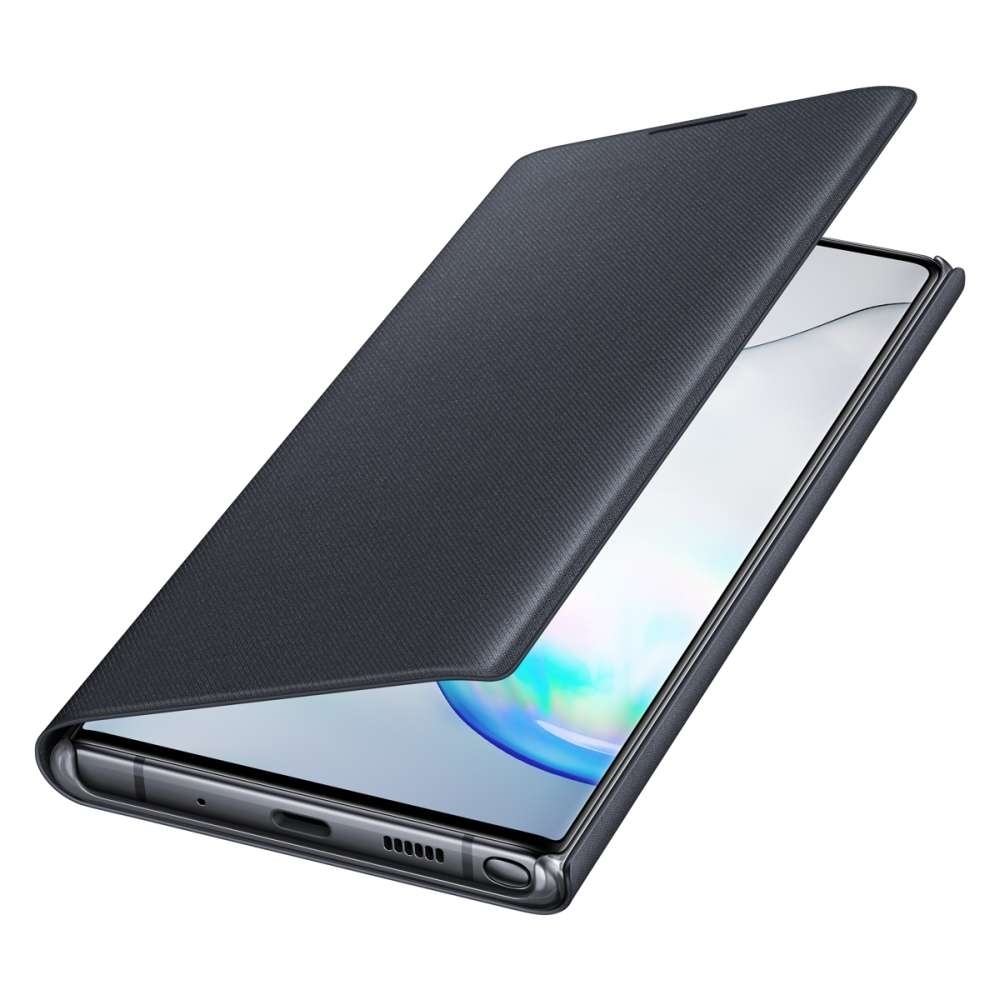 Samsung LED View Galaxy Note10+ Plus Wallet Cover (Black) | AUDITECH