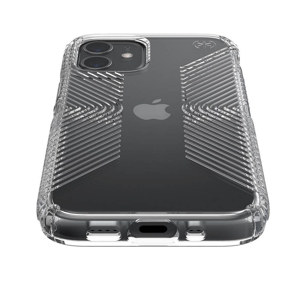 Speck Presidio Perfect-Clear iPhone 12 Mini Case with Grips (Clear ...