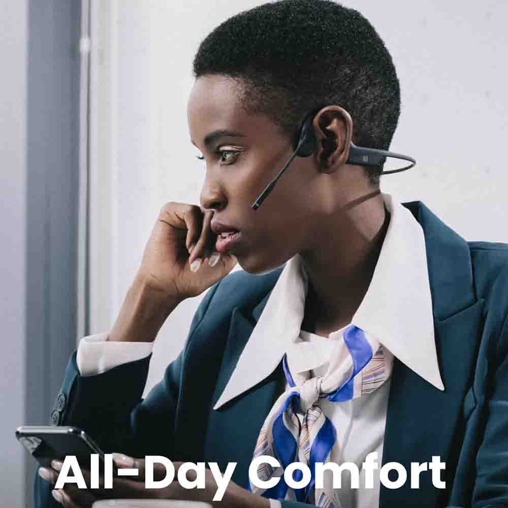 Shokz OPENCOMM UC Open-Ear Bone Conduction Stereo Headset (Bluetooth 5. ...