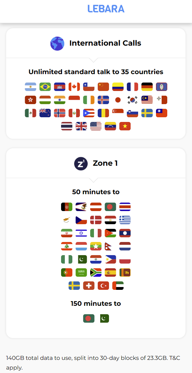 Lebara Medium 180 Day Plan with 140 GB Data Recharge Code - Digital ...