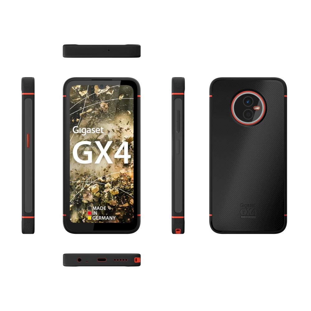 Gigaset GX4 Pro Rugged 4G Smartphone (Dual SIM, IP68, 128GB/6GB ...